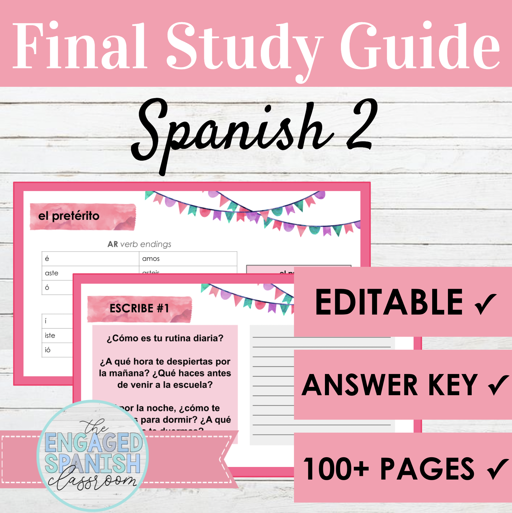Planning Made Easy: Engaging Spanish 2 Review Activities to Reach All ...